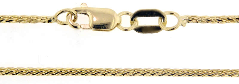 Round Wheat Chain – 1.25mm – JewelryCircle.com