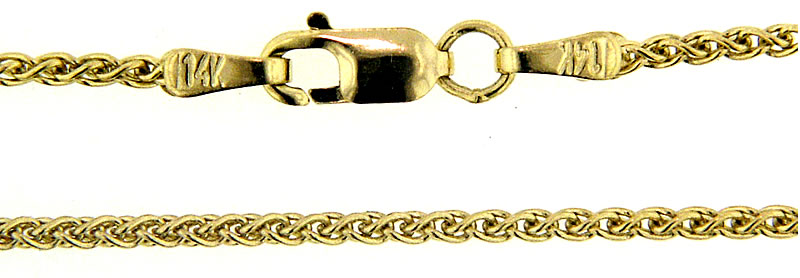 Round Wheat Chain – 1.5mm – JewelryCircle.com